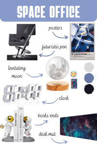 Creating the Ultimate Space Themed Office Decor